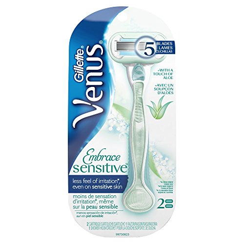 Gillette Venus Embrace Sensitive Women's Razor - 1 handle + 2 refills ...