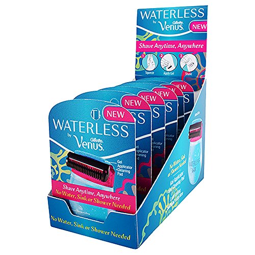 Gillette Venus Waterless Razor with aloe + Display Box - 6 count ...