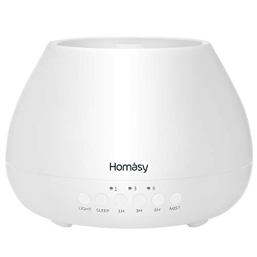 Homasy Essential Oil Diffuser, 500ml Large Capacity Aroma Ultrasonic ...